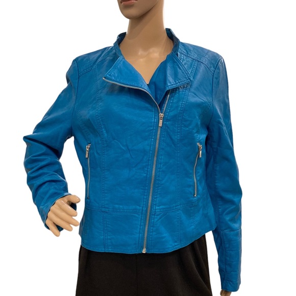 Black Rivet | Jackets & Coats | Black Rivet Vegan Leathermoto Jacket ...